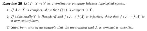 Solved Exercise 26 Let Fx→y Be A Continuous Mapping Between