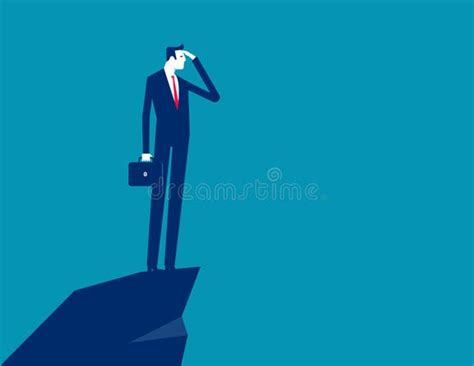 Leader With Vision Statement Analysis And Strategy Vector Concept