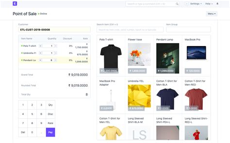 point of sales tsea erpnext