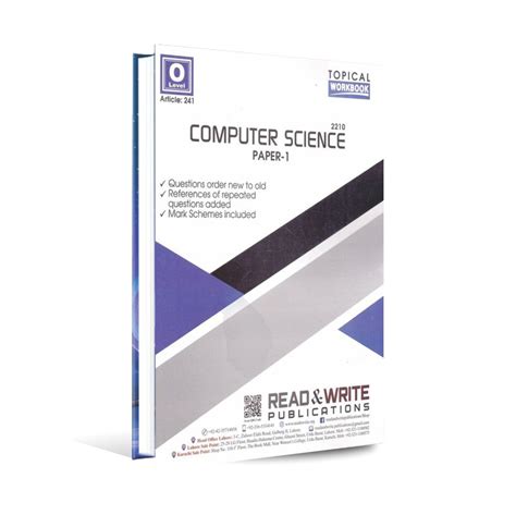 O Level Computer Science 2210 Paper 1 Book By Read And Write Warorgpk