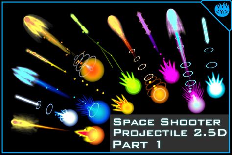 Space Shooter Projectile 25d Part 1 Package Vfx 粒子 Unity Asset Store