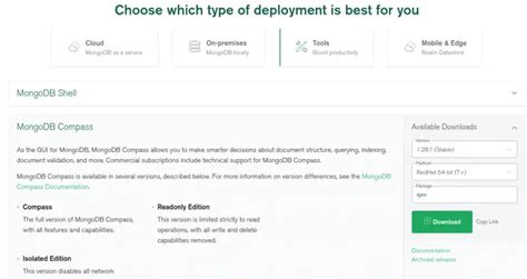 install mongodb compass on centos rocky linux computingforgeeks