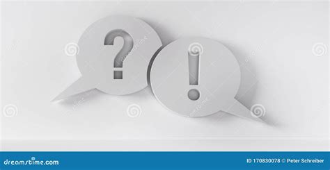 Two Speech Bubbles With And Stock Illustration Illustration Of