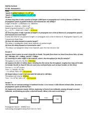 Answer This Problem Begins To Explore Propagation Delay And Transmission Delay Course Hero