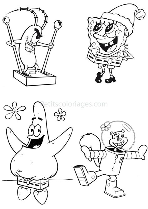 Spongebob Character Coloring Pages
