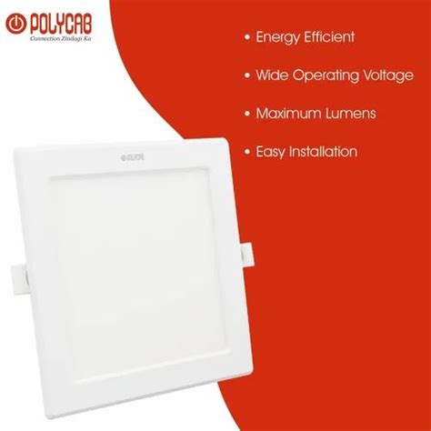 12w Polycab Surface Panel Light 220v Cool Daylight At Rs 480 Piece In Lucknow