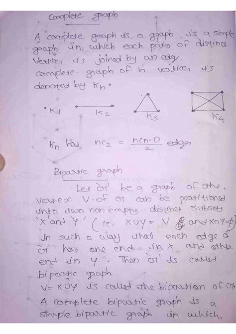 solution graph theory complete graph bipartite graph degree of a