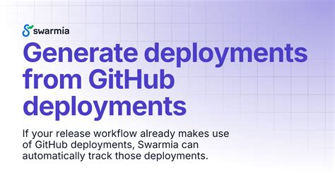 Generate Deployments From Github Deployments Swarmia Docs
