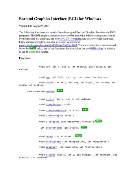 borland graphics interface for windows pdf pdf computer graphics areas of computer science