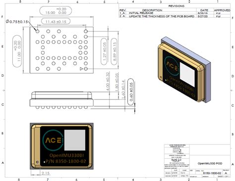 openimu330bi pinout and function descriptions — aceinna openimu