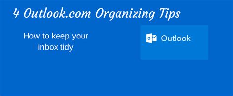 4 Organizing Tips