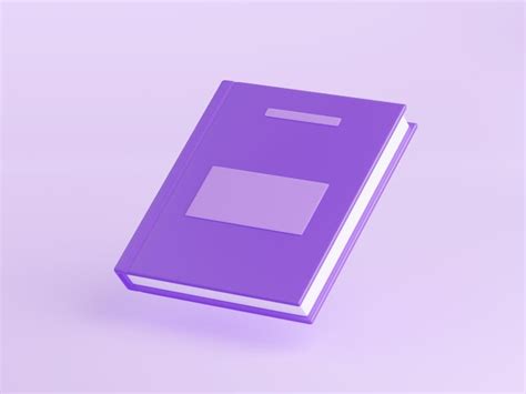 Purple Book 3d Illustration Isolated On Background Free Photo