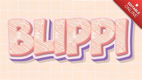 Blippi | School 3D | Text Effect Generator