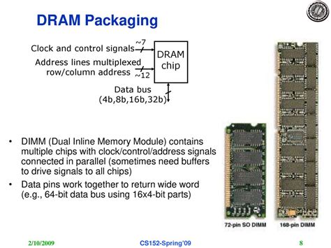 Cs 152 Computer Architecture And Engineering Lecture 6 Memory Ppt