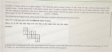 solved consider a 2 player game as in below diagram the