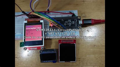 Stm32f411circuitpython 7 With Spi St7735 Lcd Youtube