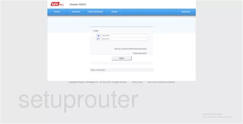 How To Login To The Huawei Hg633