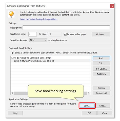 Generate Bookmarks From Text Styles Using A Command Line Bat File
