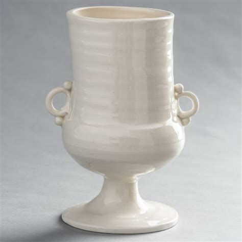 Sold Footed Vase With Loop Handles Sold Footed Vase With Loop Handles