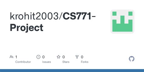 Github Krohit2003cs771 Project
