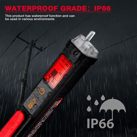 Habotest Ht103 Ac Voltage Tester 12~1000v Non Contact Voltage Detection High Sensitivity