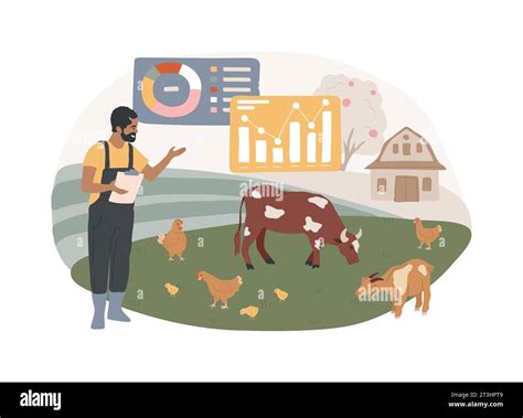 Holistic Management Isolated Concept Vector Illustration Domestic Livestock Herds Strategy