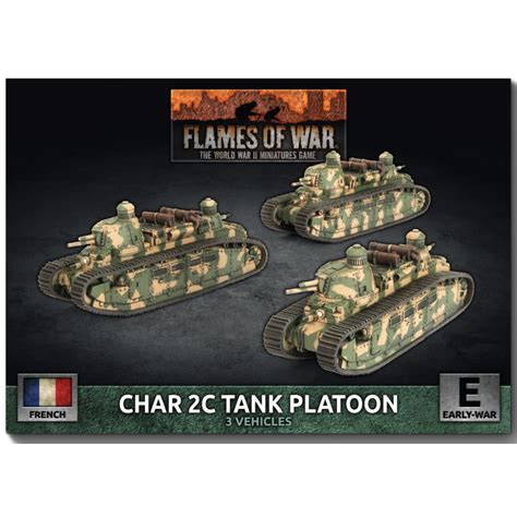 Buy Flames Of War Blitzkrieg Char 2c Tank Platoon Battlefront