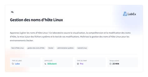 Gestion Des Noms Dhôte Linux Labex