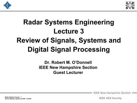 Pdf Radar 2009 A 3 Review Of Signals Systems And Dsp Dokumen Tips