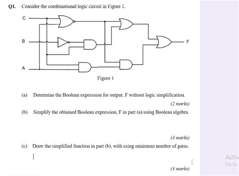Solved Q Consider The Combinational Logic Circuit In Chegg
