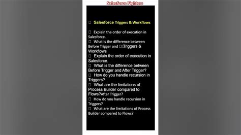 Salesforce Triggers And Workflows Salesforce Triggers Workflow Salesforcefighters Youtube