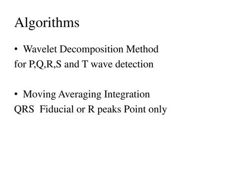 Optimal Ecg Data Compression For An E Health Transmission System Powerpoint Slides Learnpick