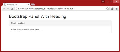 bootstrap for beginners part seven bootstrap panels