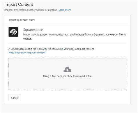 step by step guide how to transfer blogs between squarespace websites