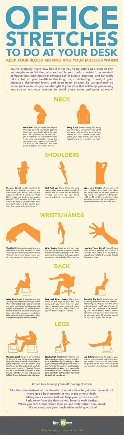 Data Chart The Perfect Office Stretching Routine Infographictv