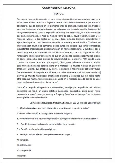 Sexto Grado Comprension Lectora At Wilma Aron Blog
