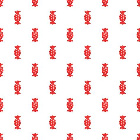 Red Polka Dot Candy Sweet Bonbon Pattern Repeating 78035102 Vector Art