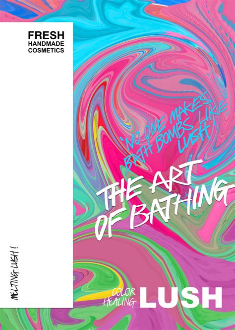 러쉬 화장품 광고지 편집디자인 멜팅러쉬 By 김연재 노트폴리오