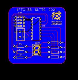 7segment PCB OSHWLab