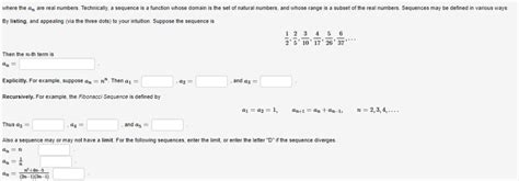 solved determine the limit of the sequence or show that the