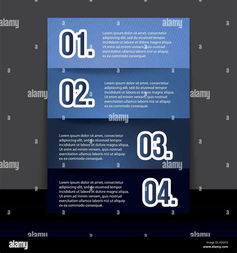 Abstract Blue Flyer Or Cover Design With Numbers Illustration In Editable Vector Format Stock