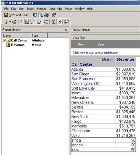 Kb14644 How To Hide The Null Values In A Report Service Document When
