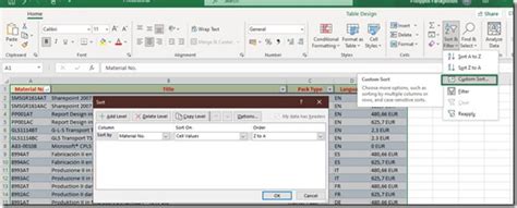 How To Sort Data In A Microsoft Excel Spreadsheet Smart Office
