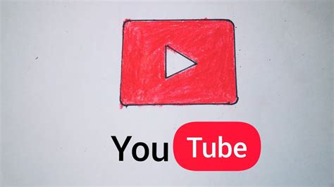 How To Draw YouTube Logo Step By Step YouTube