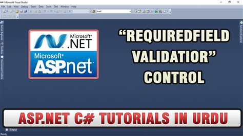 ASP NET C Tutorial In Urdu RequiredFieldValidator Control YouTube