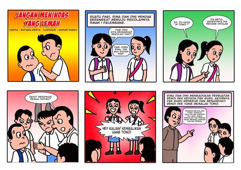 √ Bentuk Gambar Ilustrasi Dalam Bentuk Komik Memiliki Ciri Khas Wanjay