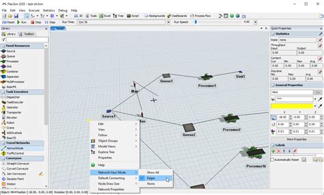 sources to network node flexsim community