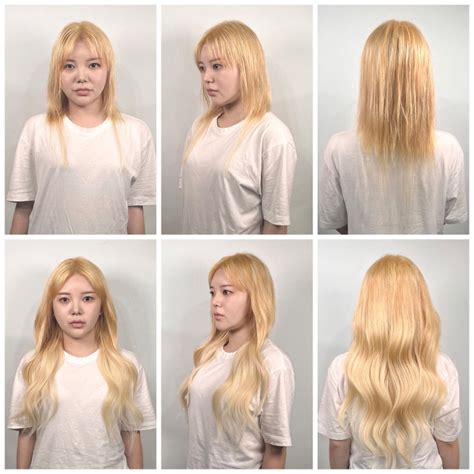 셀프탈색으로 녹은머리 붙임머리잘하는곳에서 긴 머리 복구해 보세요 네이버 블로그