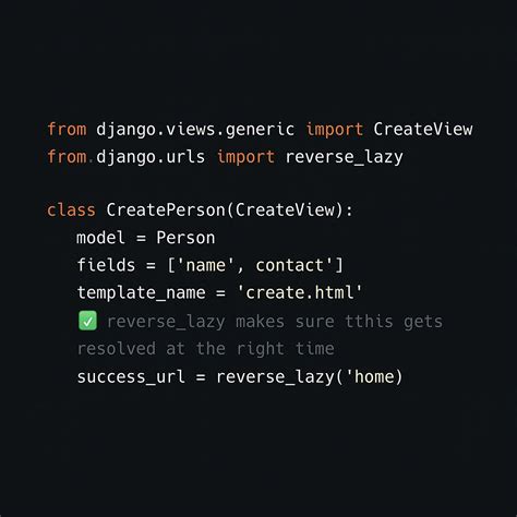 Django Python Webdevelopment Cbv Reverselazy Devnotes Ganesh Godse
