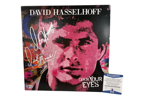 David Hasselhoff Signed Open Your Eyes Album Vinyl Authentic Autograph